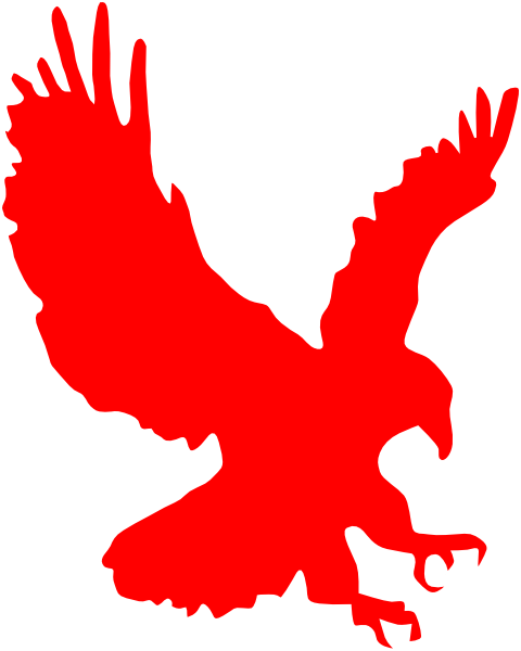 Eagle Autocad Dxf Drawing Clip Art - Red Eagle Clipart - (480x600) Png ...