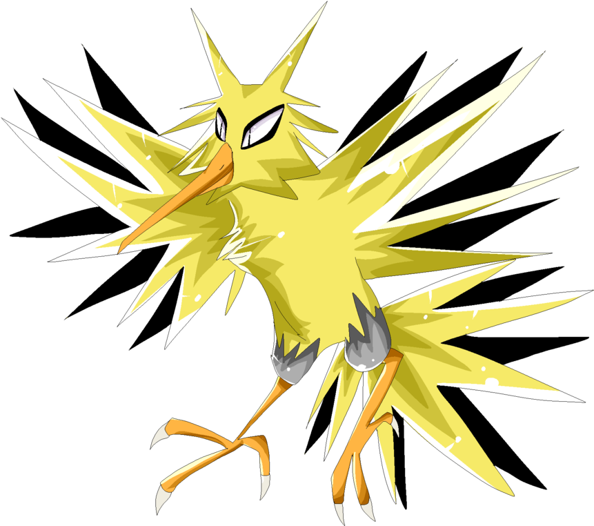 Chibi Zapdos Za - Manga - (1032x774) Png Clipart Download