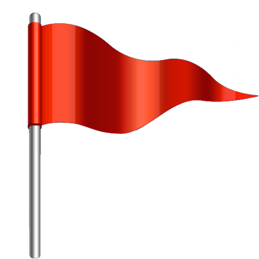 Redflag Com - Red Flag Icon Transparent Background - Full Size PNG ...