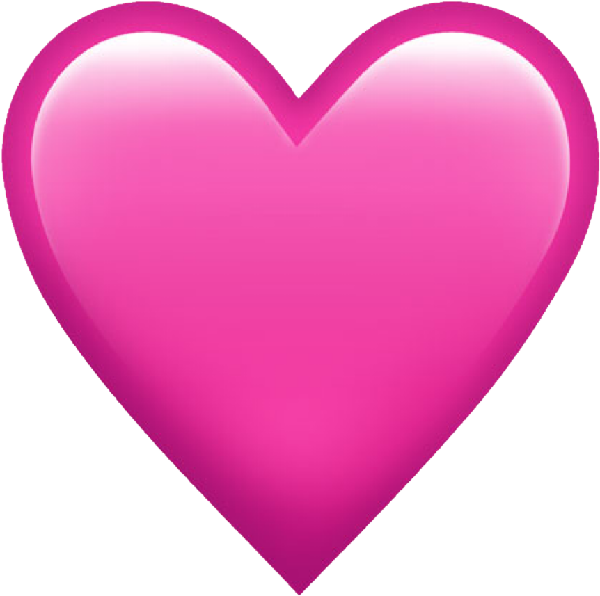 Emoji Heart Iphone Sticker Clip Art - Pink Heart Emoji Png - Full Size ...