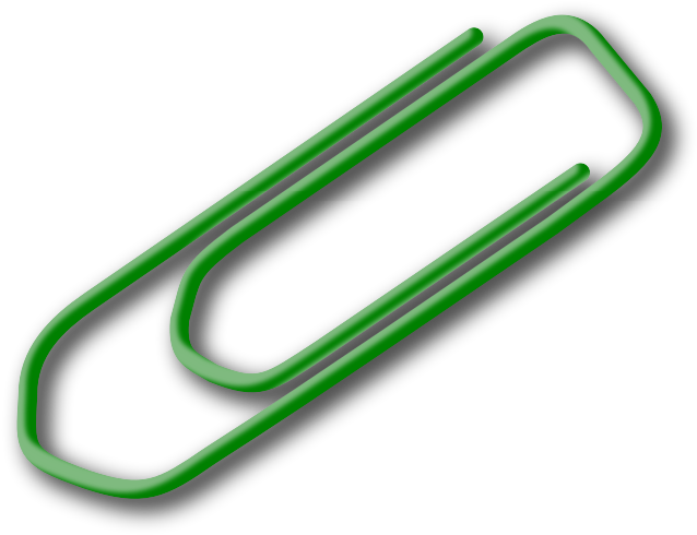 Clipart - Green Paperclip - Paper Clip - Full Size PNG Clipart Images ...
