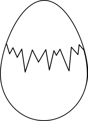 Dinosaur Egg Clipart Black And White - Egg In Black And White ...