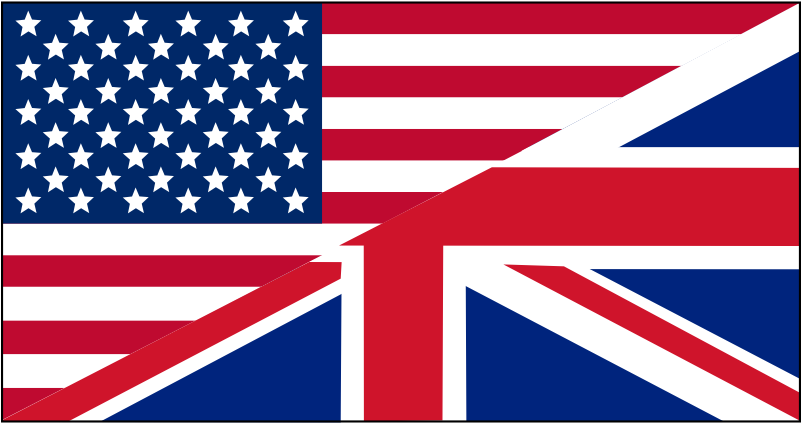 Clipart - Us/uk Flag - United States Vs Great Britain - (800x800) Png ...