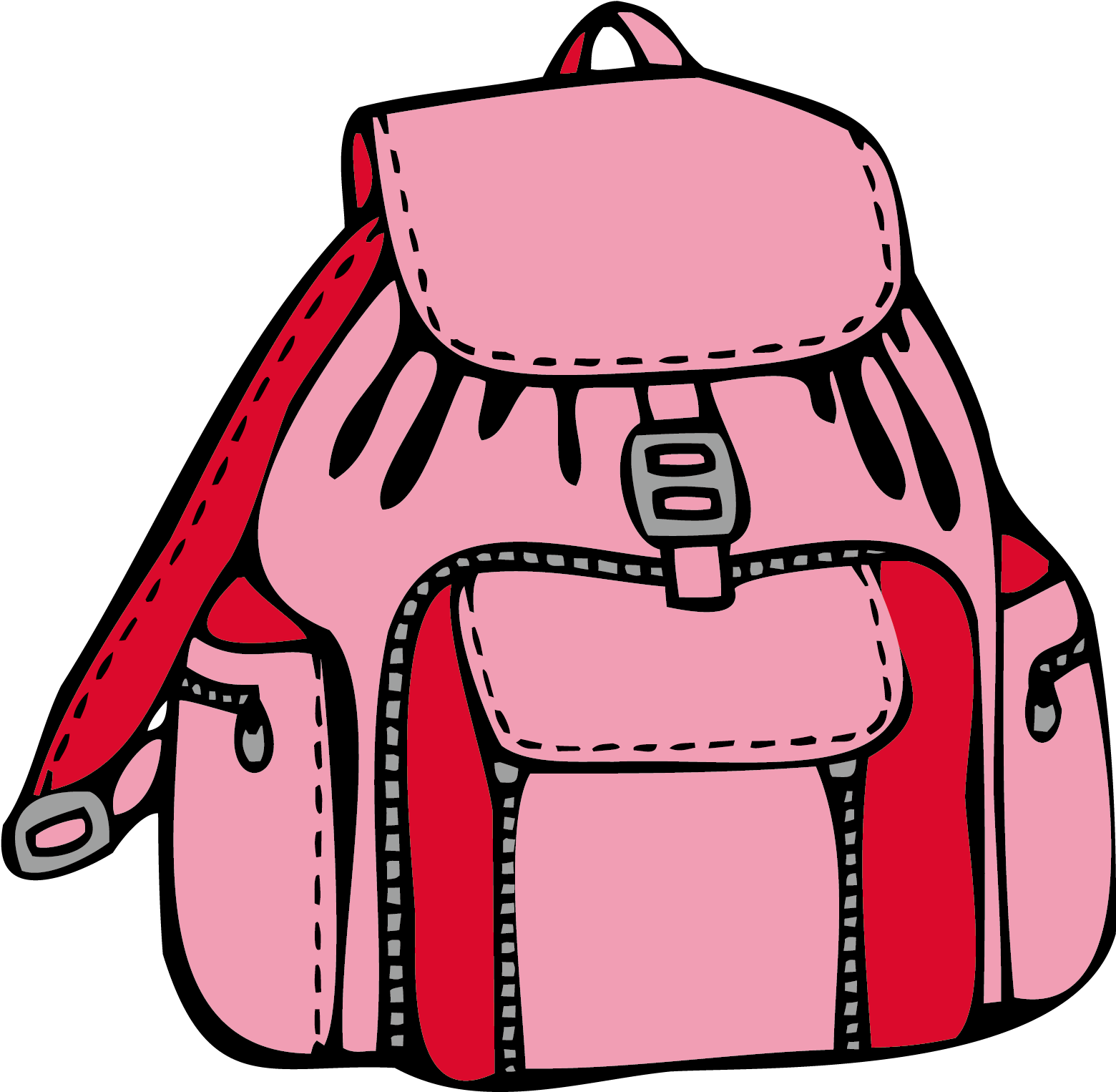 Backpack Coloring Book Bag Drawing Clip Art - Backpack Coloring Page ...