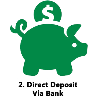 Direct Deposit Pay - Piggy Bank Icon Png - (351x351) Png Clipart Download