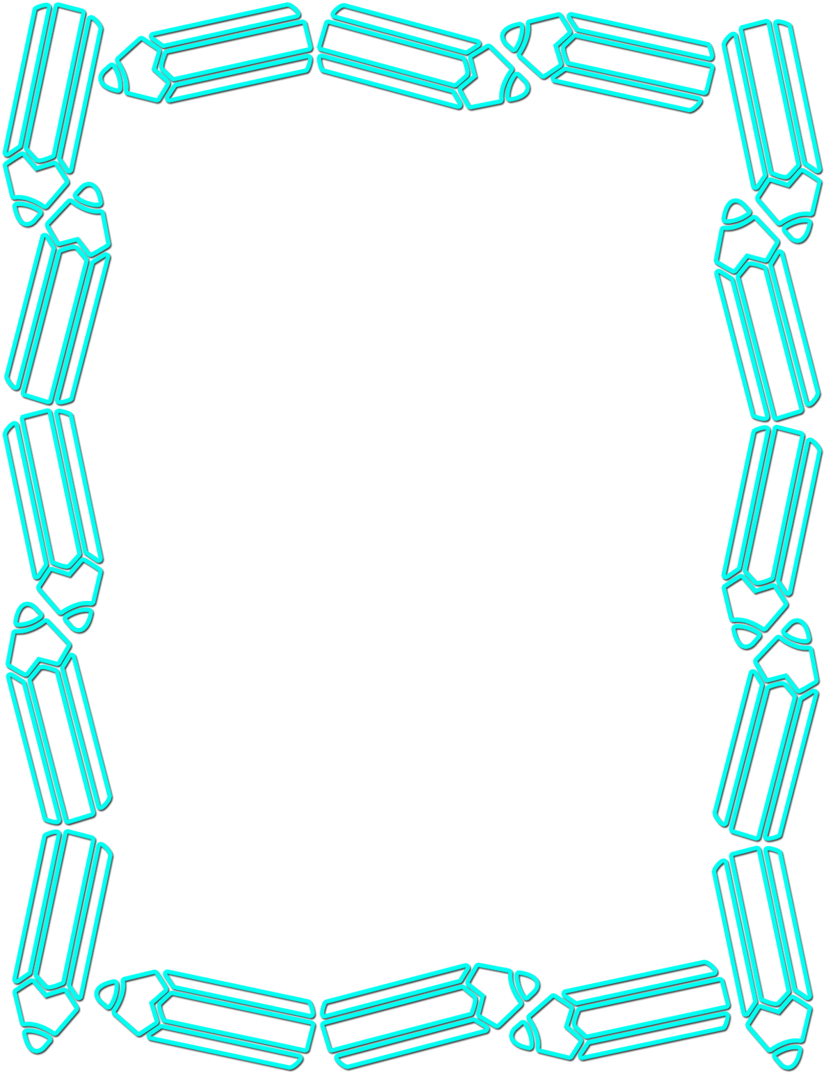 Pencil Borders And Frames Clipart - Free Doodle Frame Colorful ...