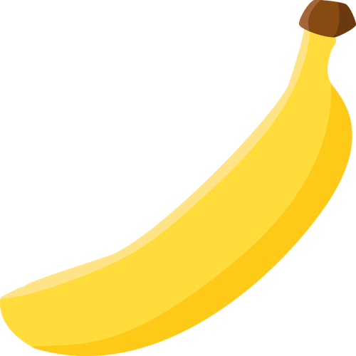 Simple Banana Vector Image - Banana Icon Png - (500x500) Png Clipart ...