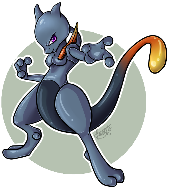 Shadow Mewtwo By Lokkyta On Deviantart - Mewtwo Shadow - (750x750) Png ...