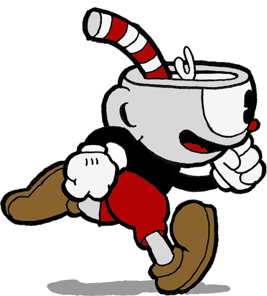 Cuphead Art Run Cuphead Art Hit - Cuphead Running - (1600x1600) Png ...