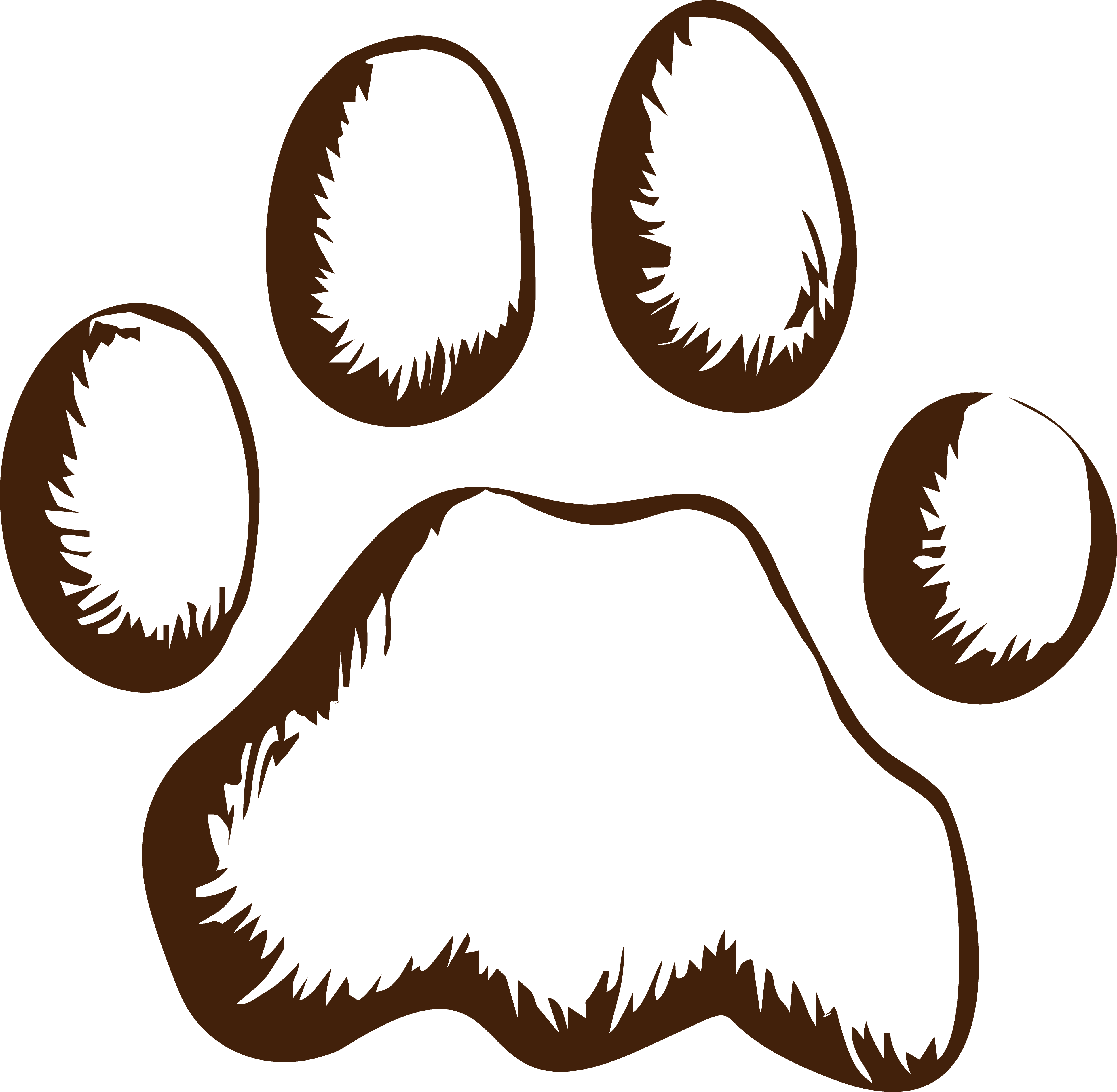 Dog Cartoon Claw - Dog Cartoon Claw - (3880x3794) Png Clipart Download