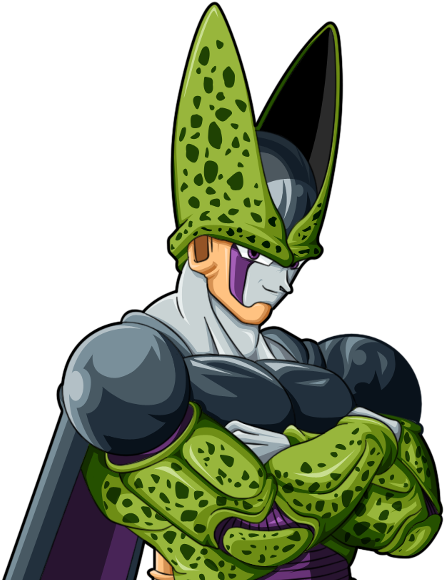 Freeza And - Dbz Cell Perfect Form - (592x585) Png Clipart Download