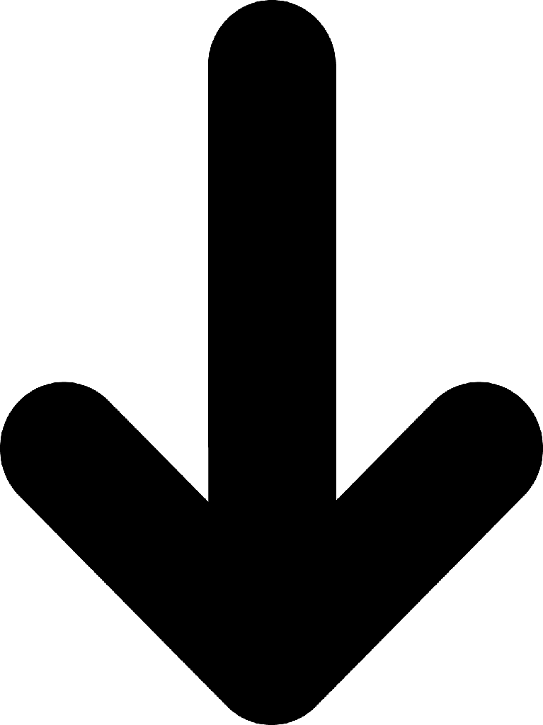 Symbol Image - Arrow Down - (767x1024) Png Clipart Download