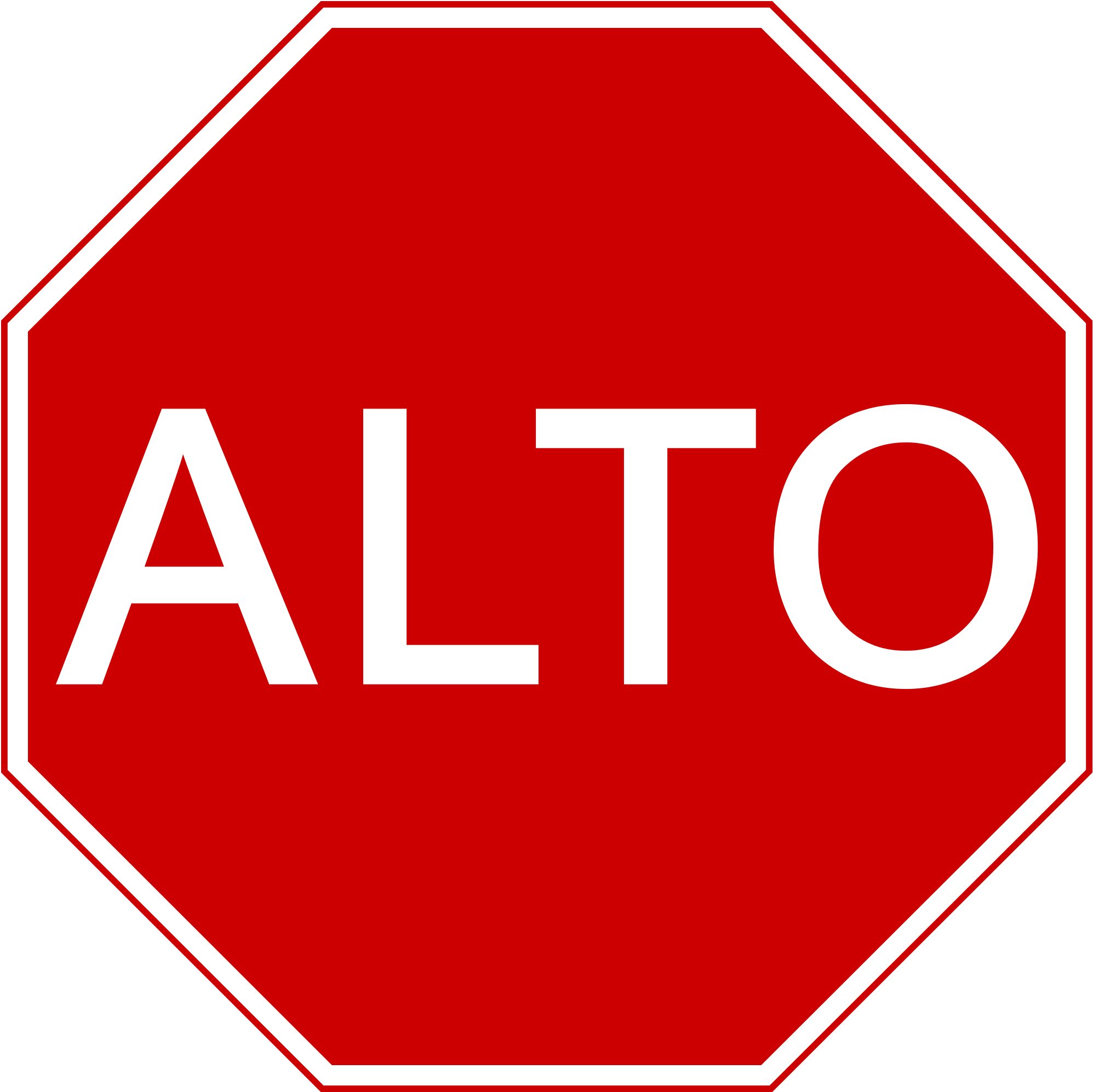 Alto Stop Sign - Letrero Stop - (787x787) Png Clipart Download