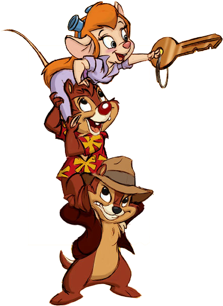 Rescuekey - Chip And Dale Rescue Rangers Png - (452x615) Png Clipart ...