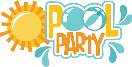 Pool Party Clipart Transparent - Pool Party Logo - Full Size PNG ...