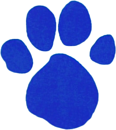 A Picture Of A Clue From Blues Clues - Blues Clues Paw Print - (400x429 ...