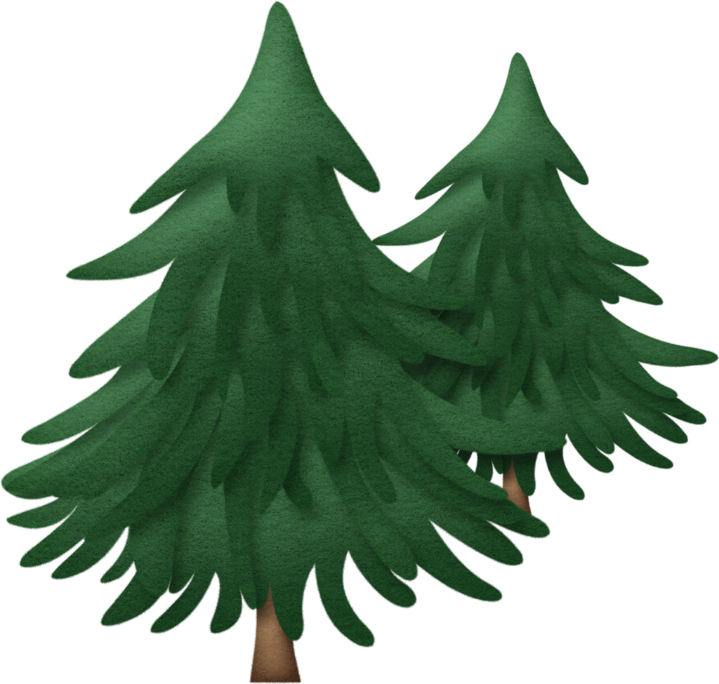 Pine Trees - Clip Art Christmas Pine Tree - (1024x975) Png Clipart Download