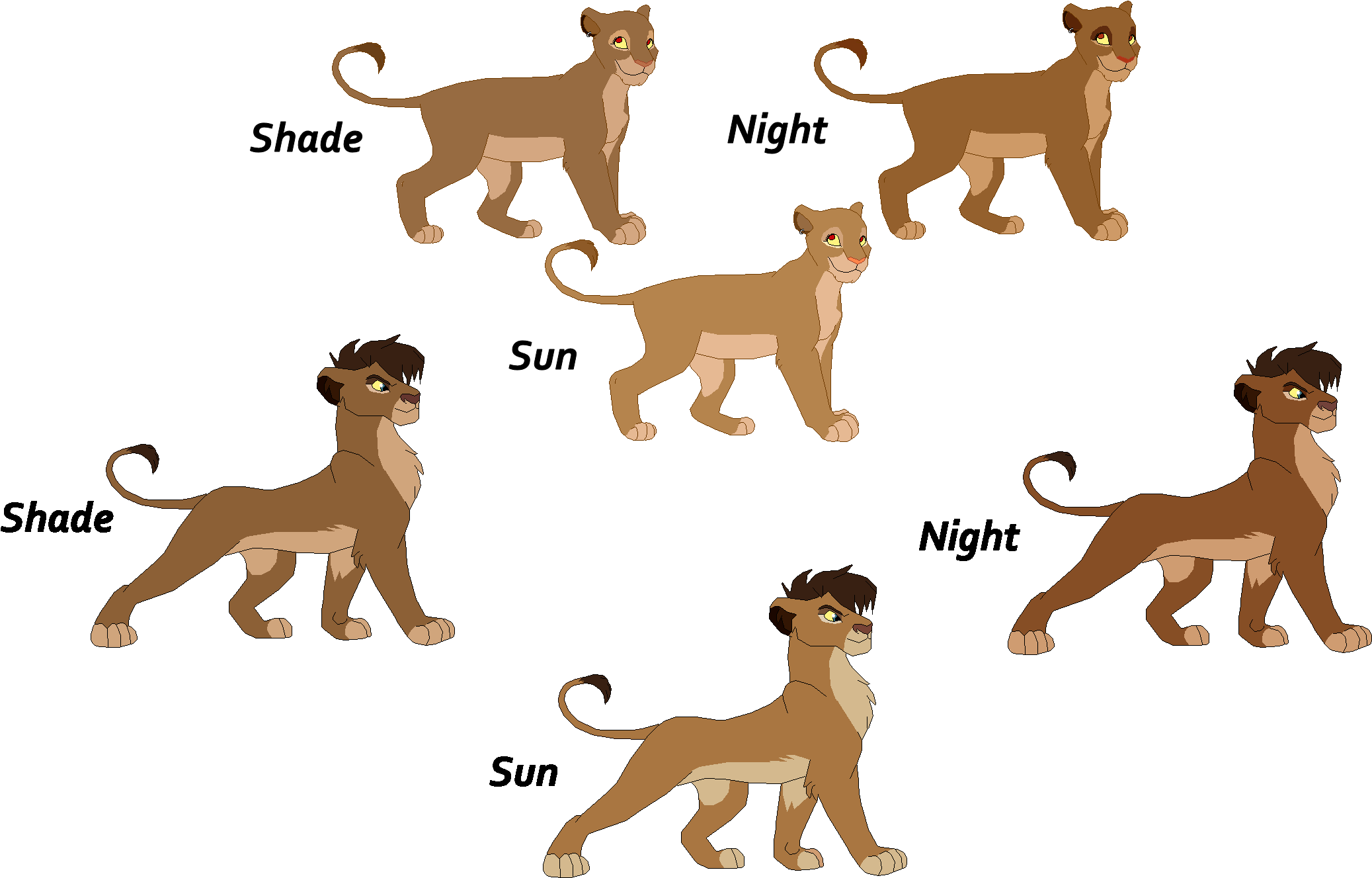 Lion King 3 Cubs By J-dove - Lion King Cubs Names - (2126x1432) Png ...