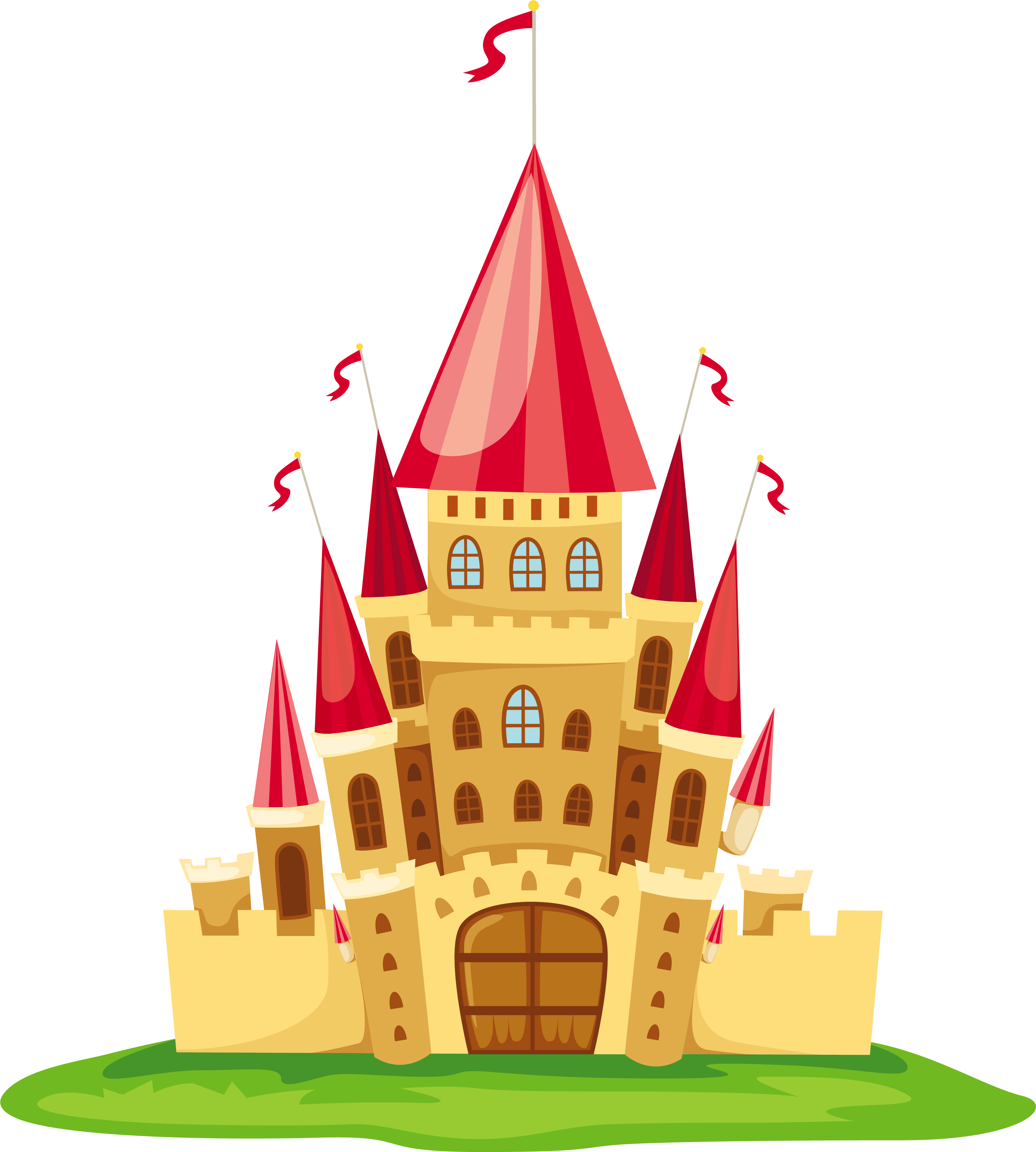 Free Castle Clipart - Castle Vector Free Download - (3850x4243) Png ...