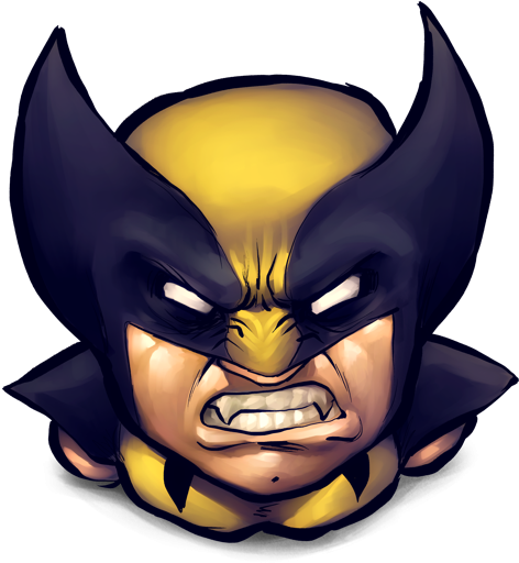 Angry Wolverine Icon, Png Clipart Image - Coque Samsung J7 2017 Marvel ...