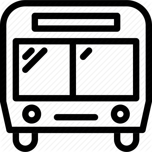 Bus, Creative, Grid, Land, Outline, Passengers, Public, - Bus Icon Png ...