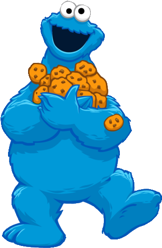 Cookie Monster - Sesame Street Cookie Monster Cartoon - (400x500) Png Clipart Download