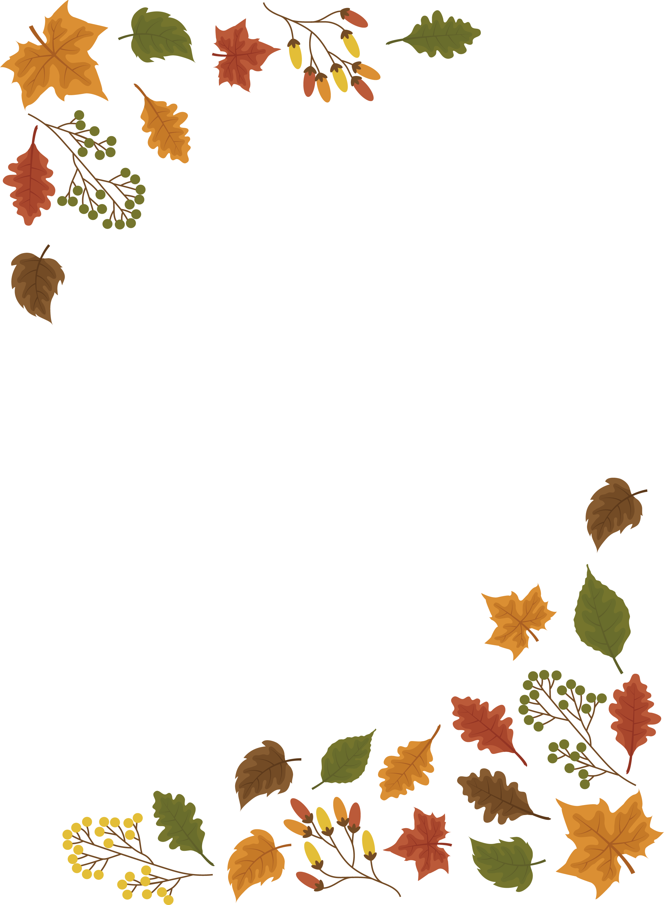 The Maple Leaf Border - Autumn Border Png - (2320x3158) Png Clipart ...