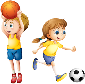 Pe - Cartoon Sports - (400x400) Png Clipart Download