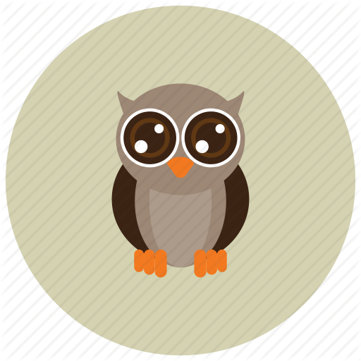 Owl Circle Icon - Owl Icon Png - (512x512) Png Clipart Download