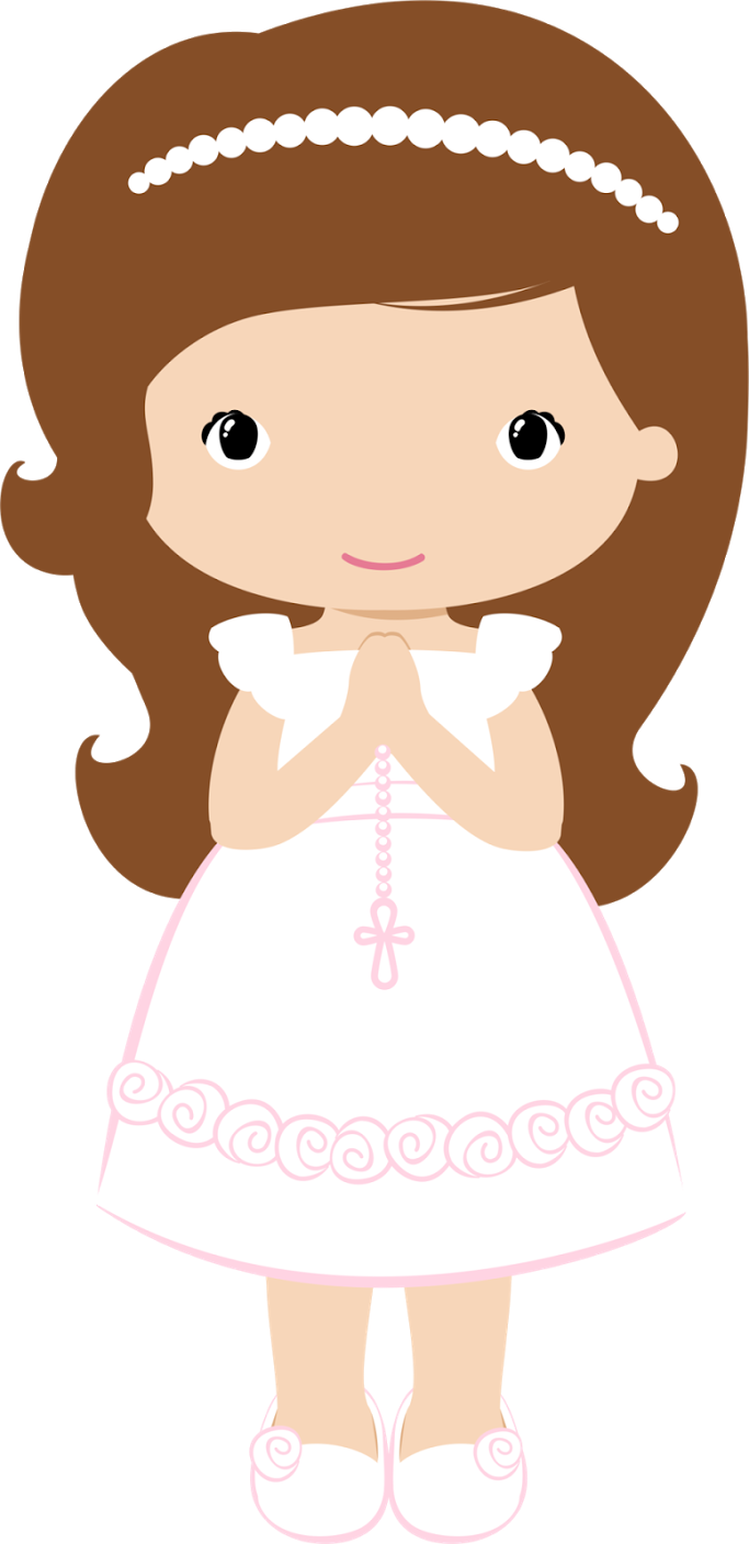 First Holy Communion Cartoon - (683x1408) Png Clipart Download