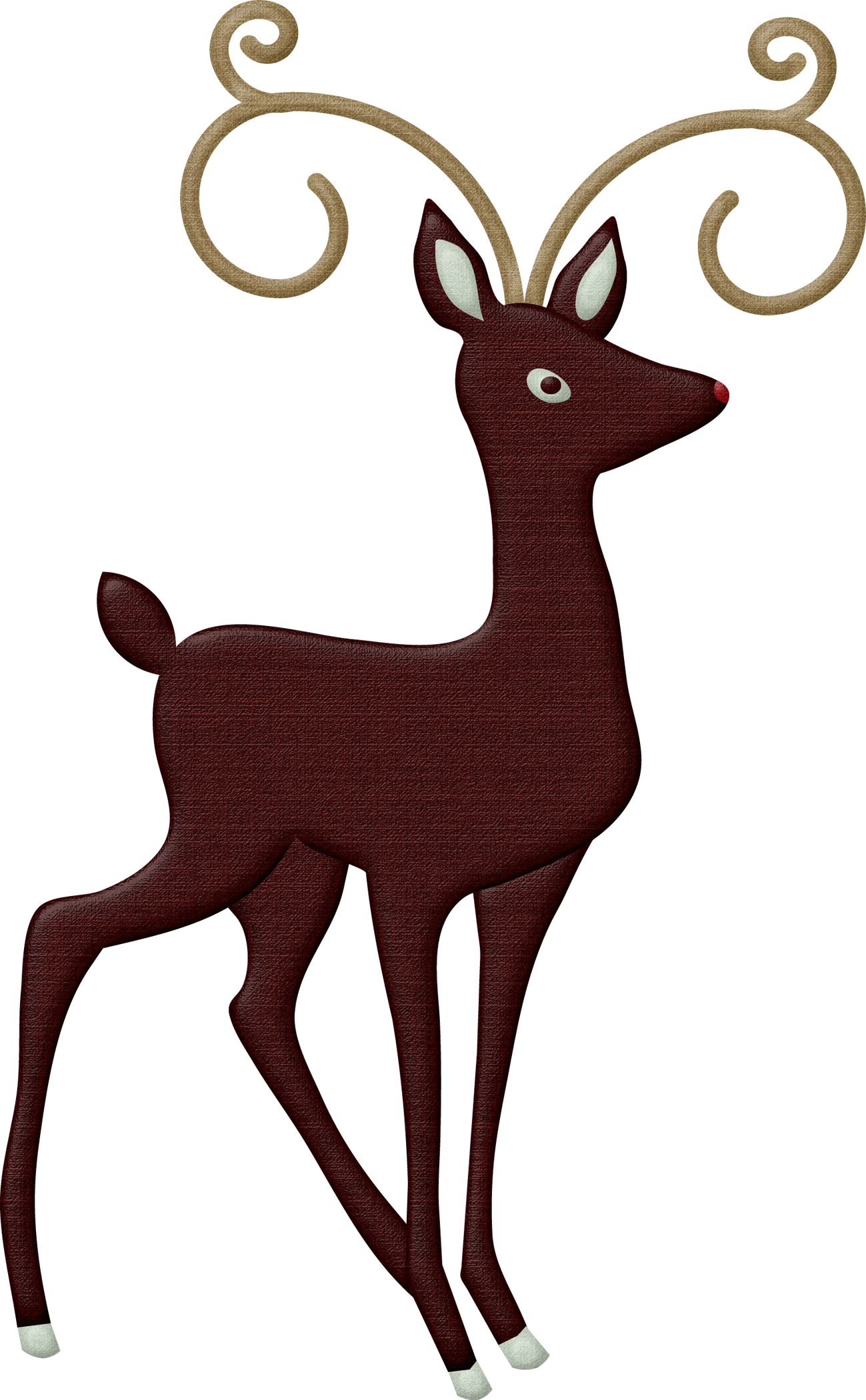 Christmas Reindeer Clip Art - Zoo - (1299x2100) Png Clipart Download