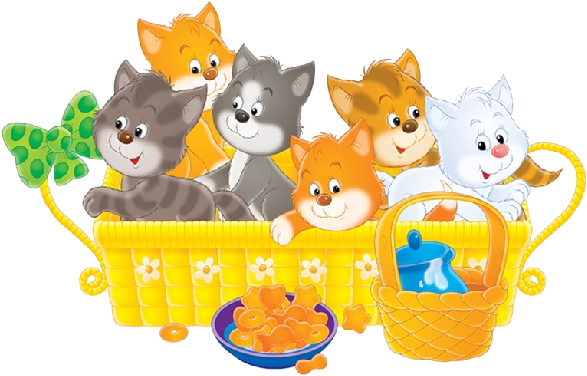 Cartoon Cat Groups - Kitten - (600x600) Png Clipart Download