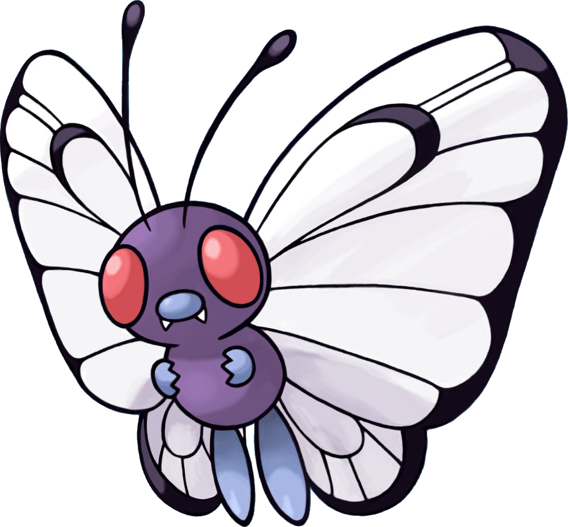 Image - Butterfly Pokemon - (1122x1041) Png Clipart Download
