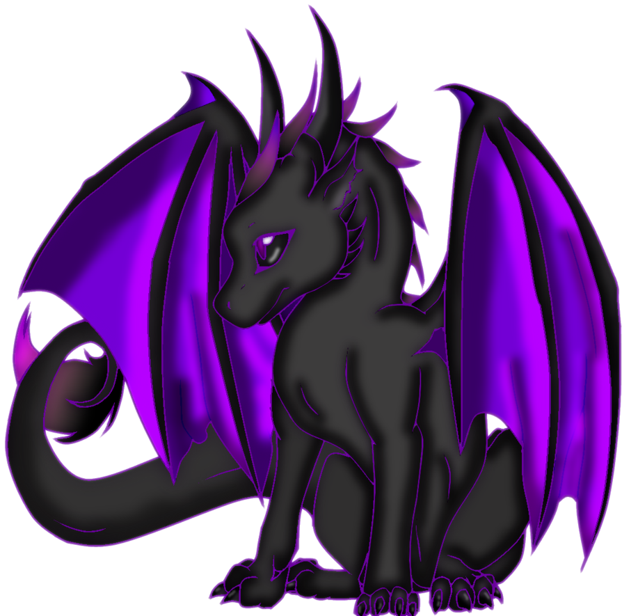 Shadow Dragon New By Miyofox - Chibi Shadow Dragon - (900x900) Png ...