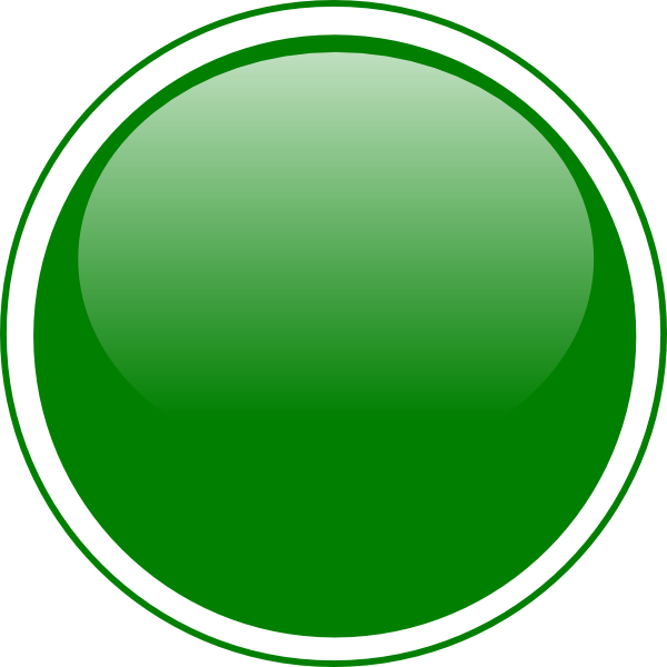 Green Round Button Png - (600x600) Png Clipart Download