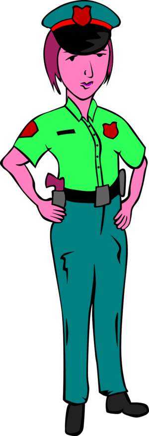Woman Police Officer Color Variation - Drawing A Police Officer ...