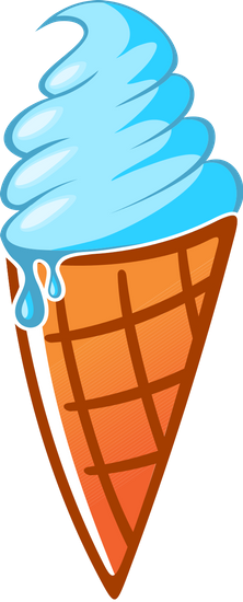 Ice Cream In Waffle Cone - Waffle Ice Cream Vector - (222x550) Png ...