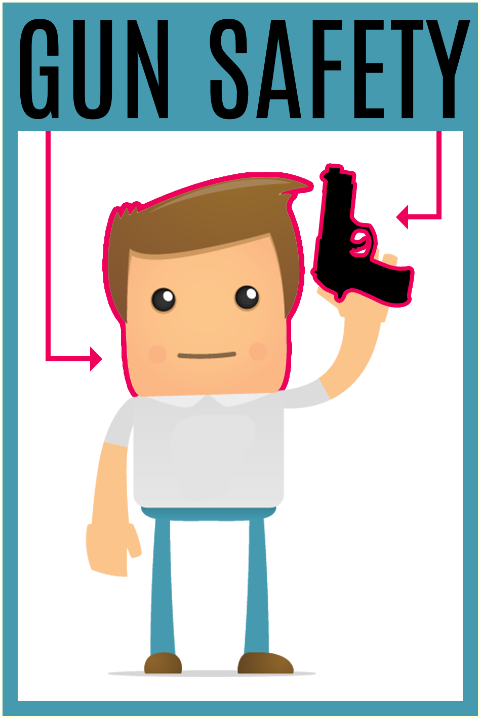 Gun Safety - Comics - (1000x1500) Png Clipart Download