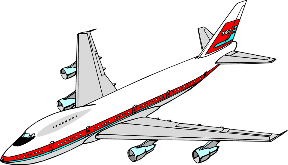 Aircraft Clipart Boeing 747 - Airplane Clipart - (958x549) Png Clipart ...