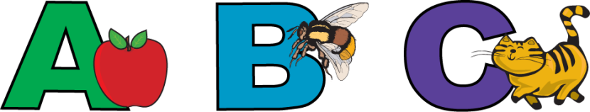 Best Abc Clipart 18712 Clipartion - Alphabet Book Clip Art - (830x158 ...