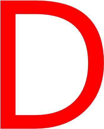 Letter D In Red - (512x512) Png Clipart Download