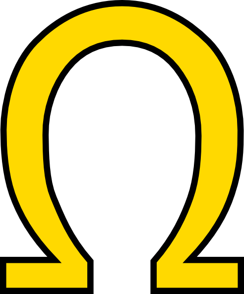 Greek Letter Ohm Clip Art At Clker - Omega Symbol Clip Art - Full Size ...