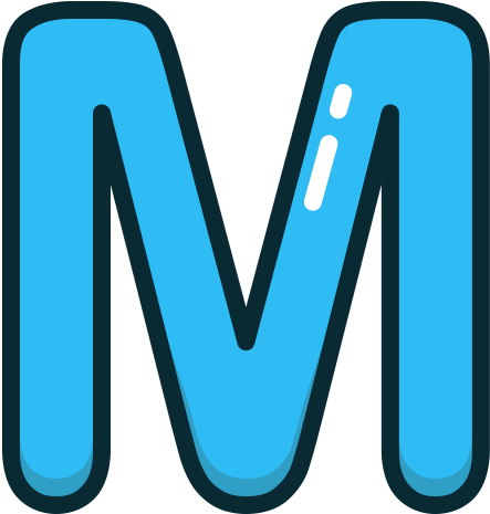 Blue Letter M Blue Letter M Alphabet Letters Icon Plant - Letter M Icon ...