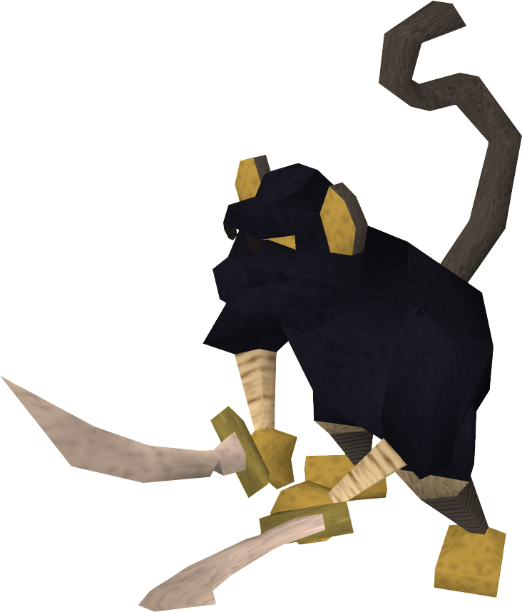 Armed Monkey Guard - Monkey Runescape - (732x858) Png Clipart Download