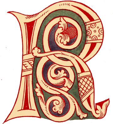 Illuminated Manuscript Font - Illustrated Manuscript Font - (360x413 ...