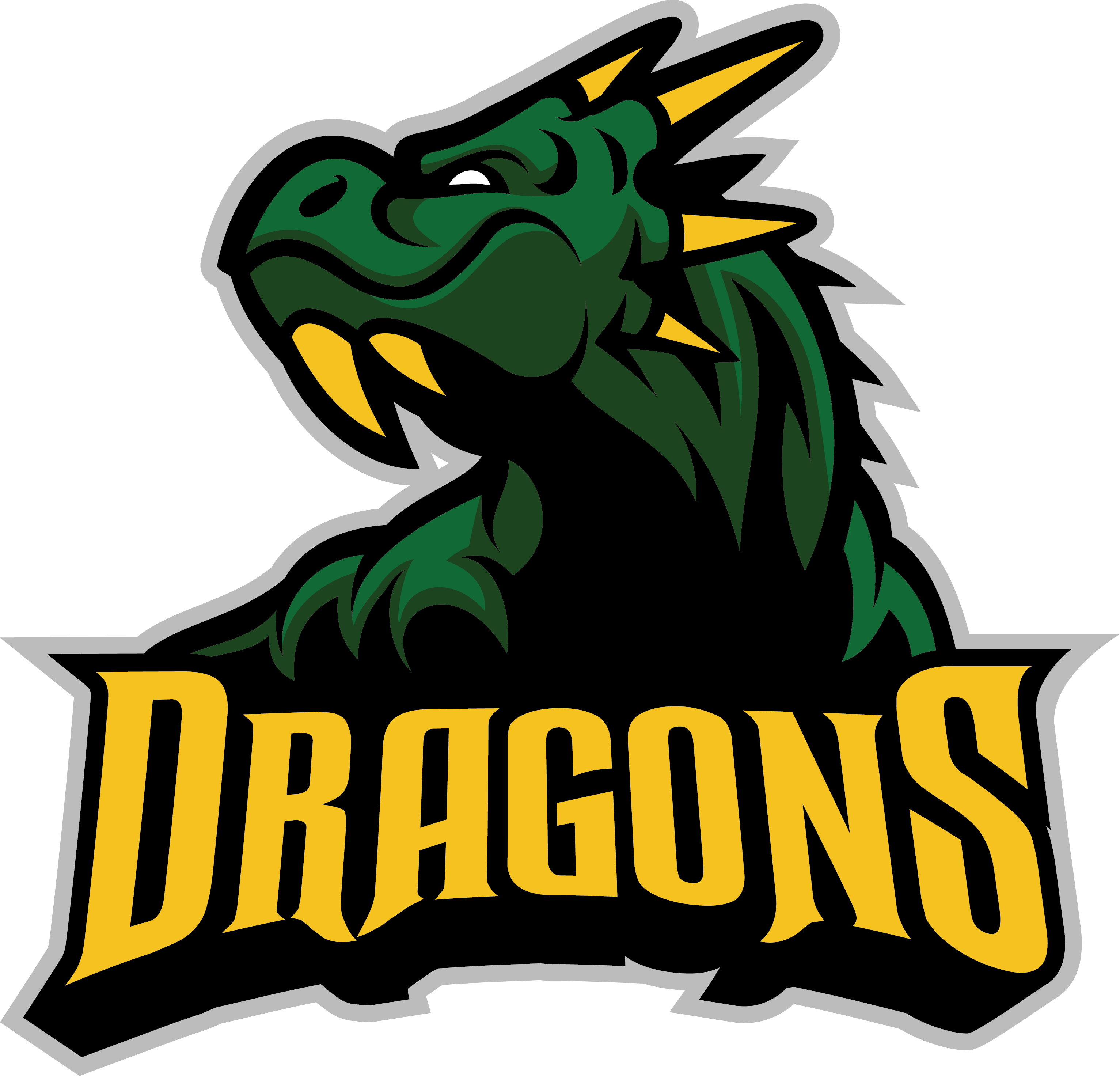 Mascot Logo Dragon - Full Size PNG Clipart Images Download