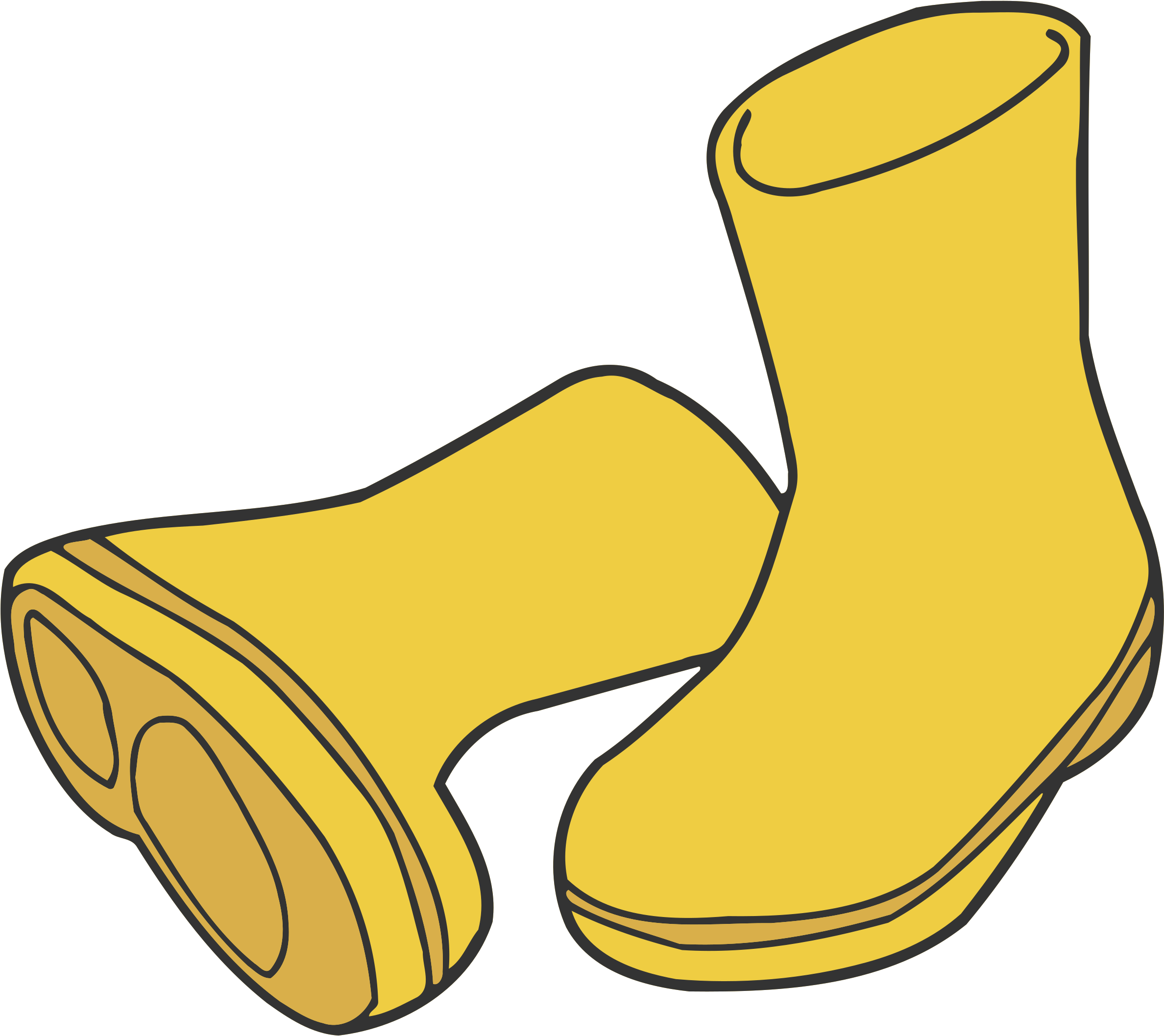 Clipart - Rain Boots Clipart - (2400x2136) Png Clipart Download