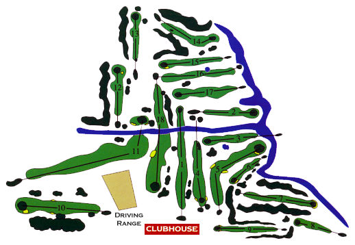 Golf Course Layout - Golf Course - (518x358) Png Clipart Download