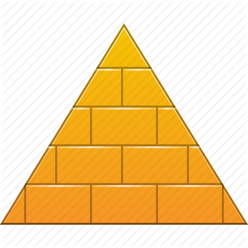 Brick Pyramide - Pyramid Cartoon 2d - (512x512) Png Clipart Download