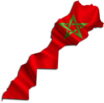 Maroc - Morocco Silhouette - (555x555) Png Clipart Download